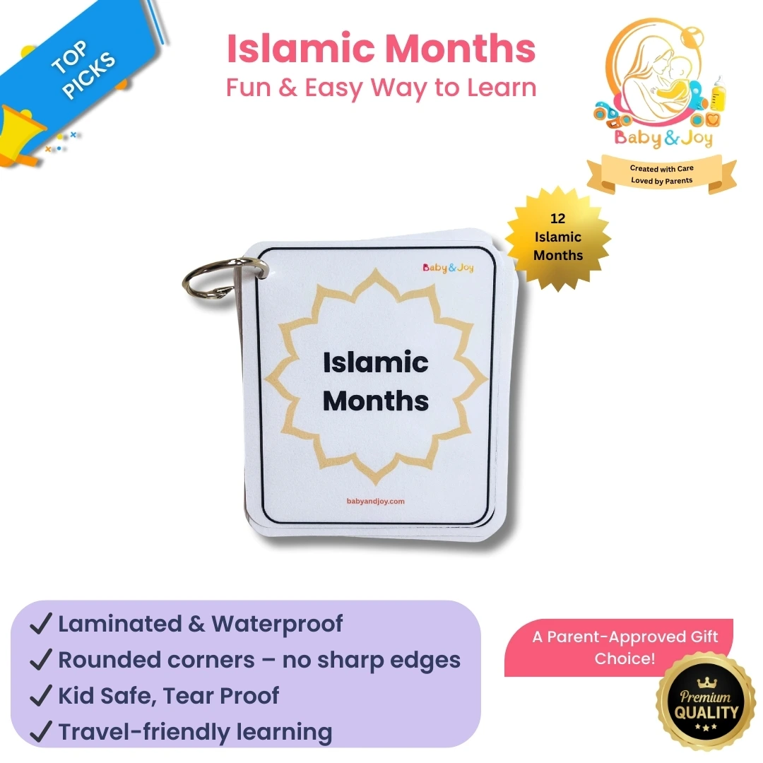 Islamic Months Flash Cards for Kids | Montessori Hijri Calendar ...